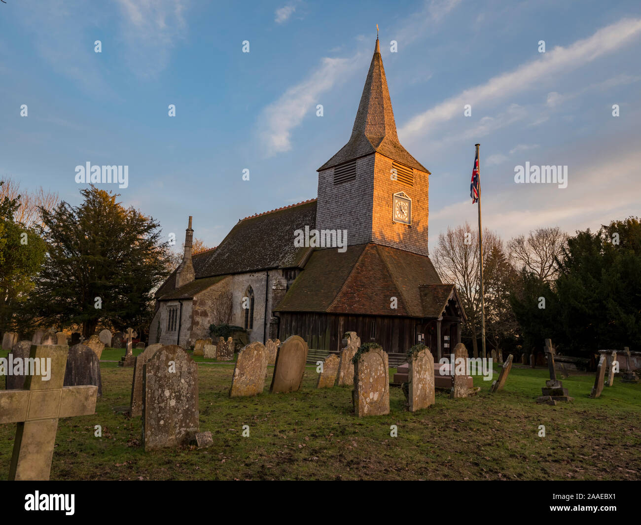 St Mary the virgin church, High Halden, Kent Stock Photo - Alamy