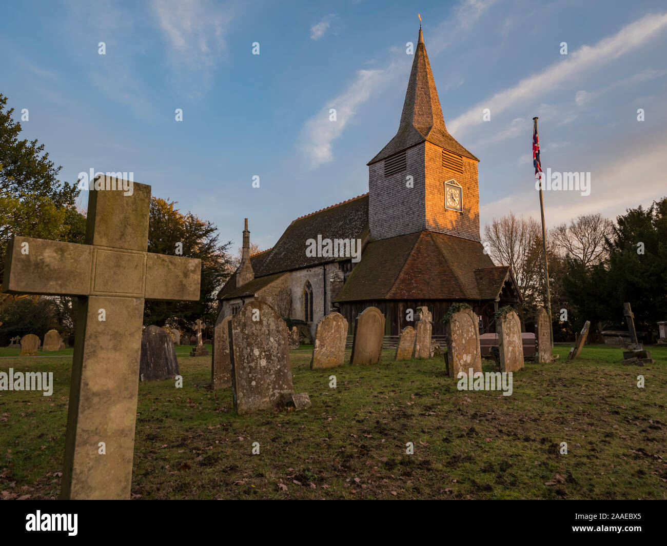 St Mary the virgin church, High Halden, Kent Stock Photo - Alamy