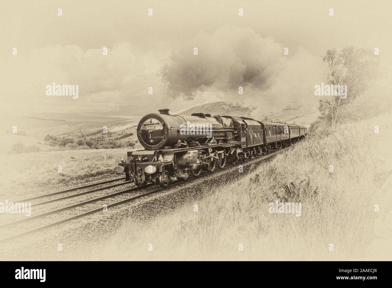 The LMS 4-6-2 Princess Royal Class, Princess Elizabeth 6201 steam train ...