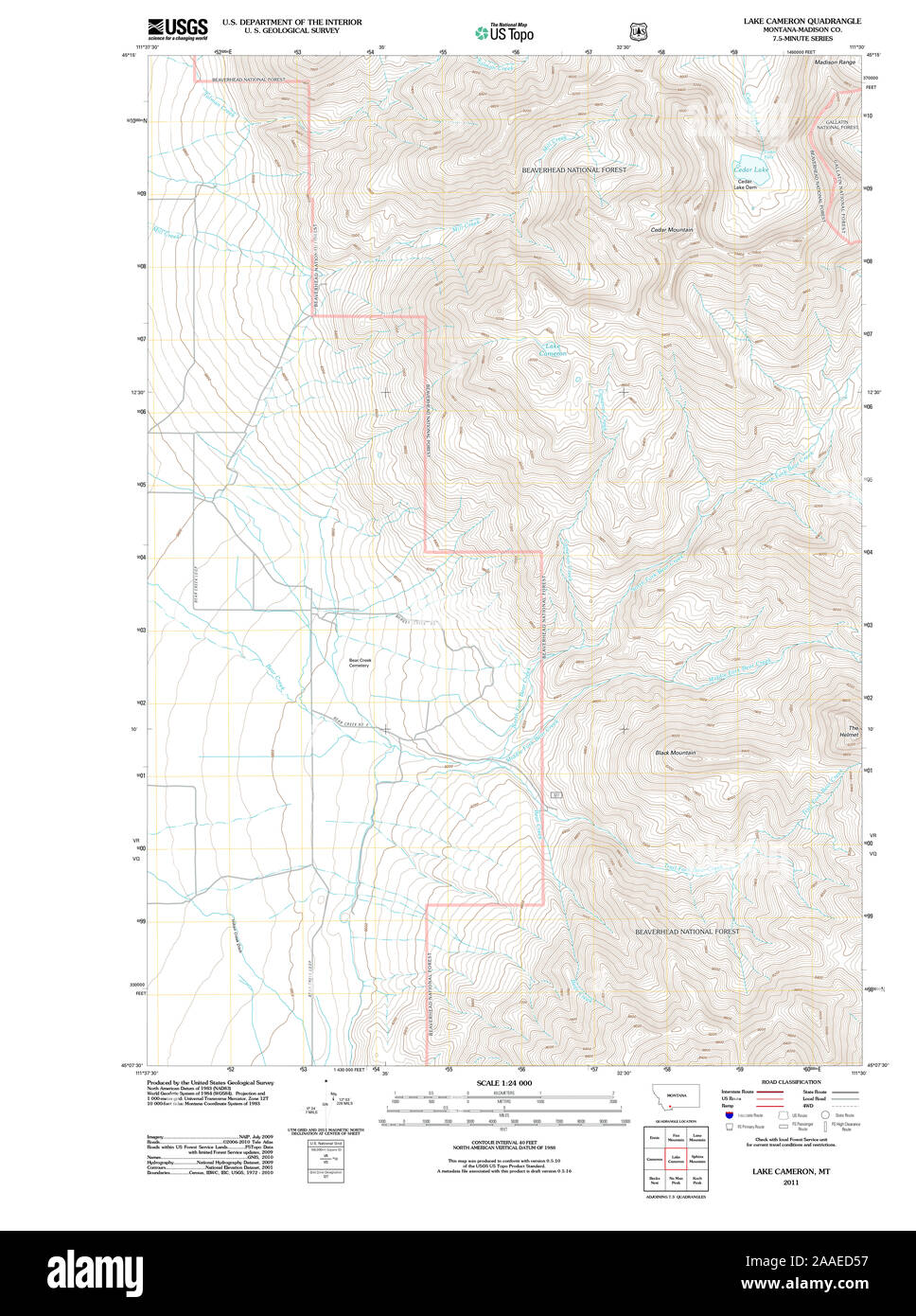 Map of cameron montana hi-res stock photography and images - Alamy