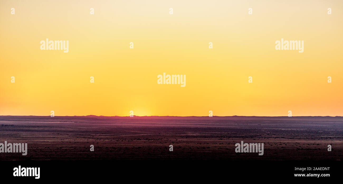 Sunset in the desert of Namibia, Africa Stock Photo - Alamy
