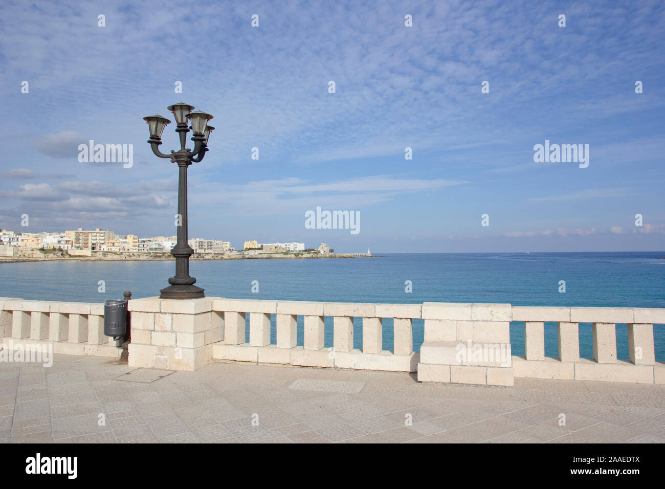Italian vacation - Otranto in Salento, Puglia. Seafront Stock Photo - Alamy
