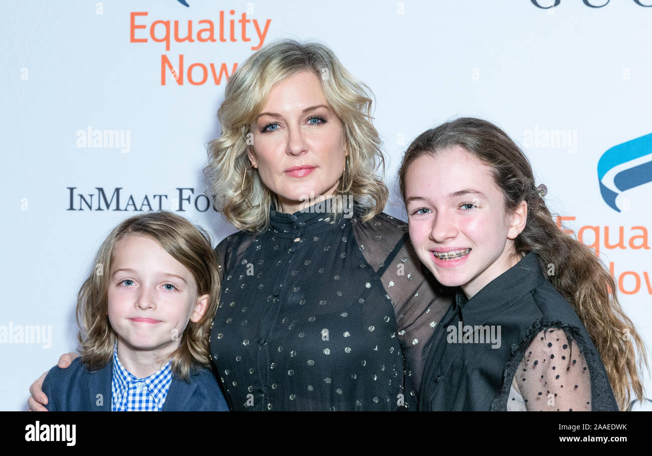 Nigel Butler, Amy Carlson and Lyla Butler attend the annual Make ...
