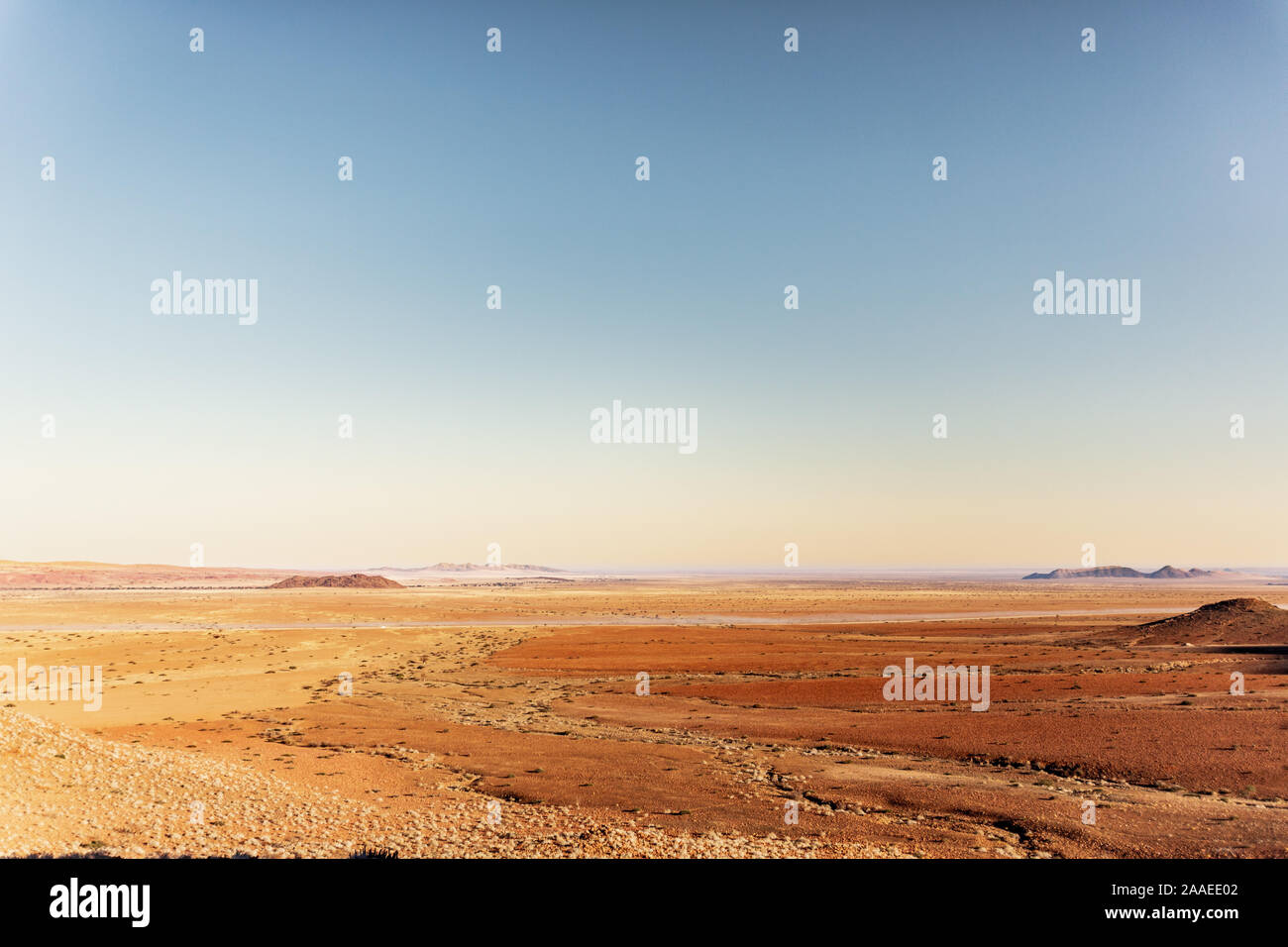 Sunset in the desert of Namibia, Africa Stock Photo - Alamy