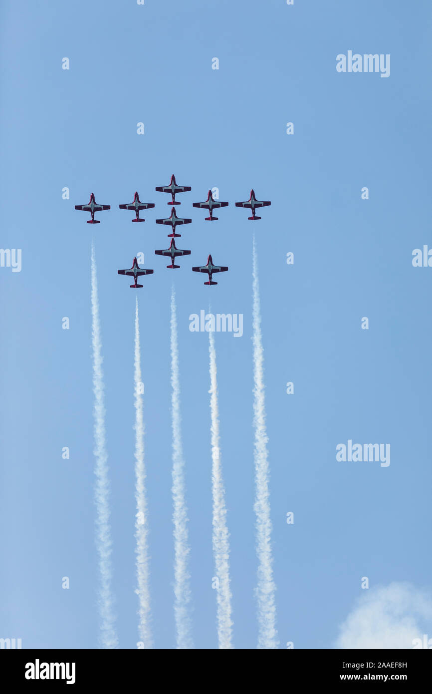 Canada, Ontario, Niagara on the Lake, Snowbirds air show, flight ...
