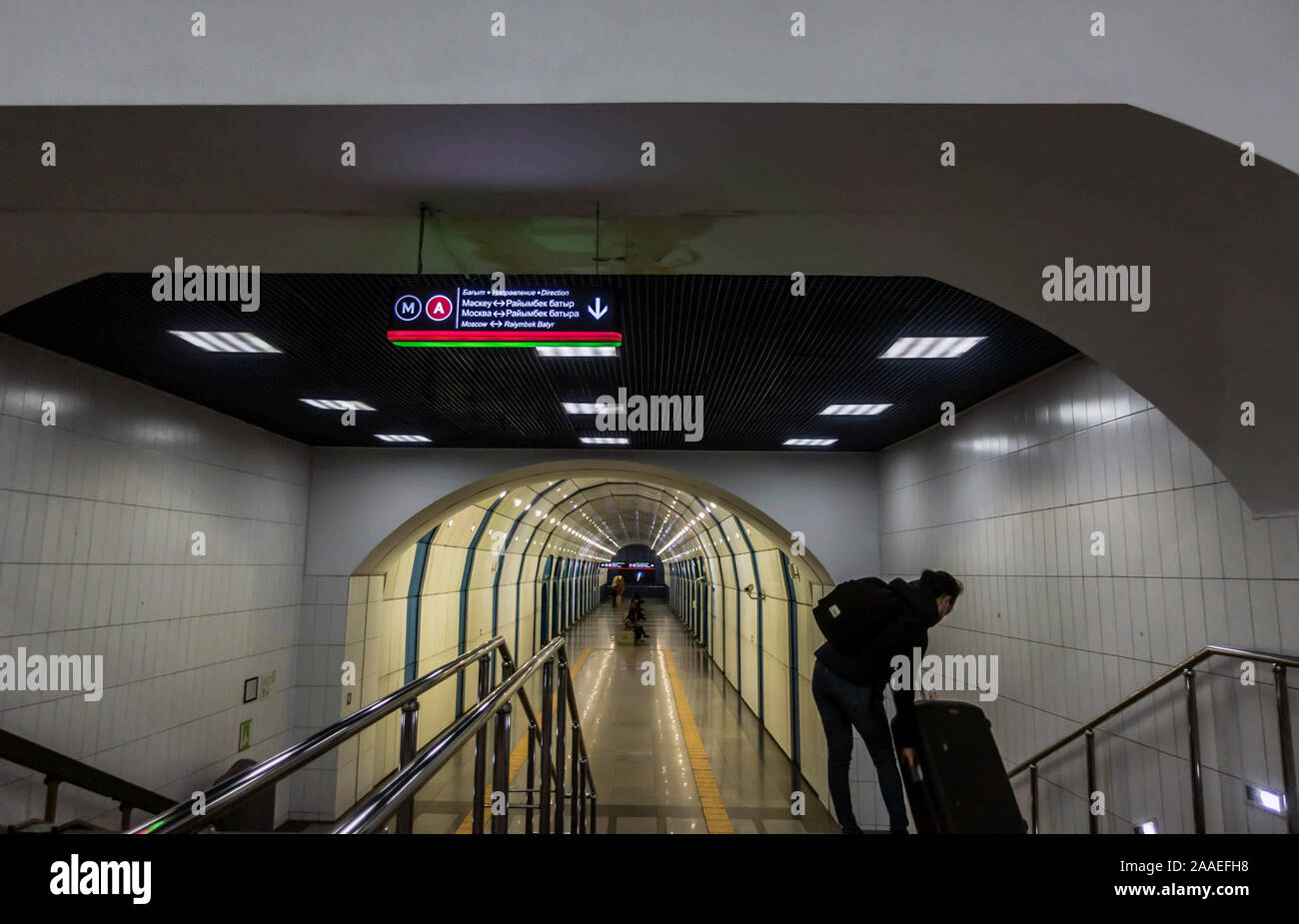 Underground of Almaty. Ancient capital of Kazakhstan, Almaty is ...