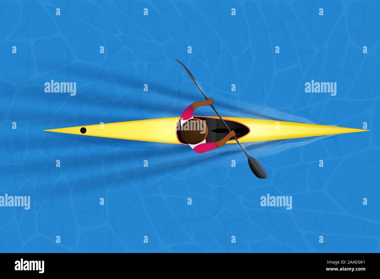 Kayaking Stock Vector Images - Alamy