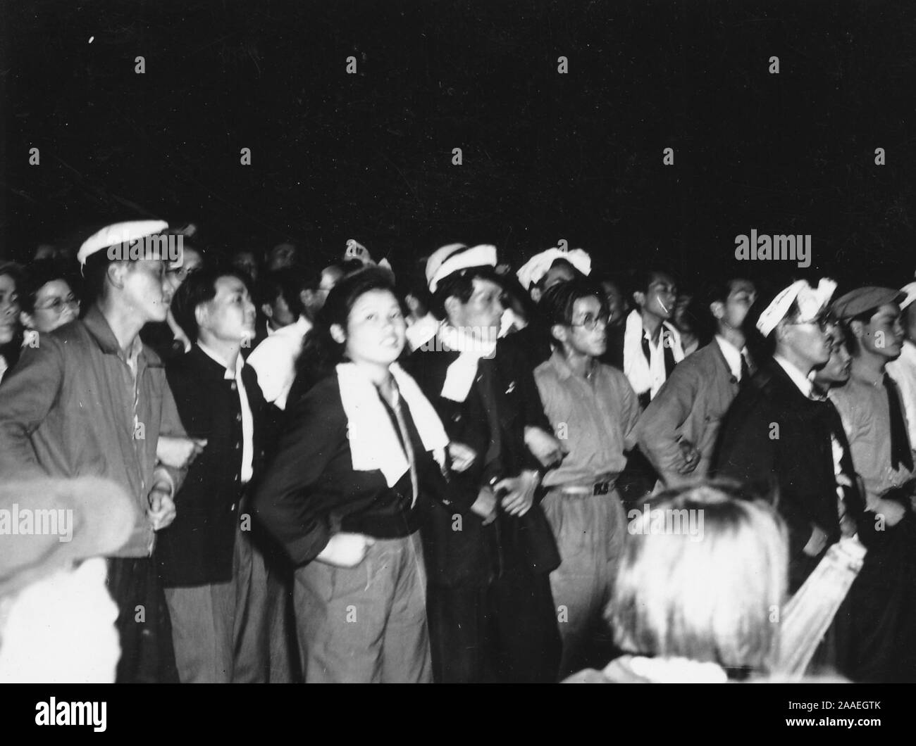 Crowd arms in Black and White Stock Photos & Images - Alamy