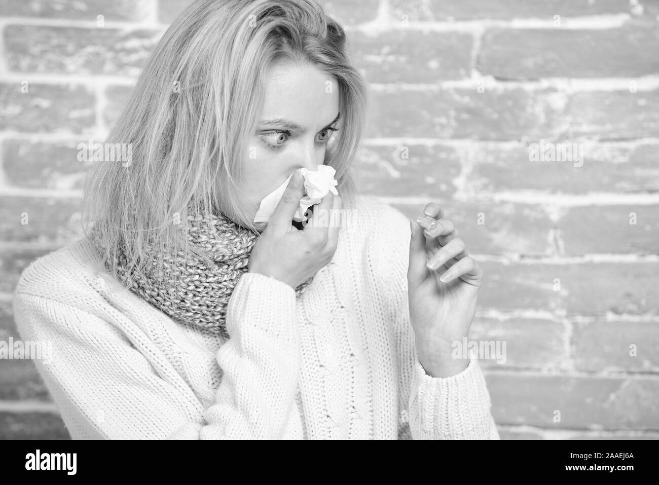 Chill cough disease girl hi-res stock photography and images - Alamy