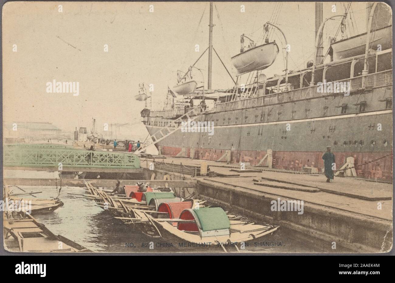 Postcard of a cargo ship hi-res stock photography and images - Alamy