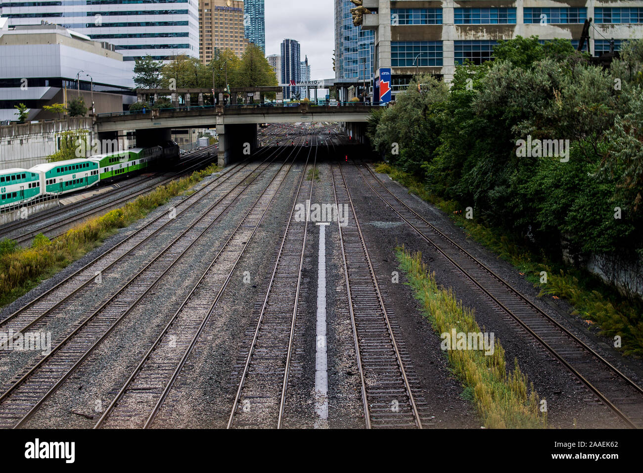 Transportation train rail railroad track tracks toronto ontario canada ...