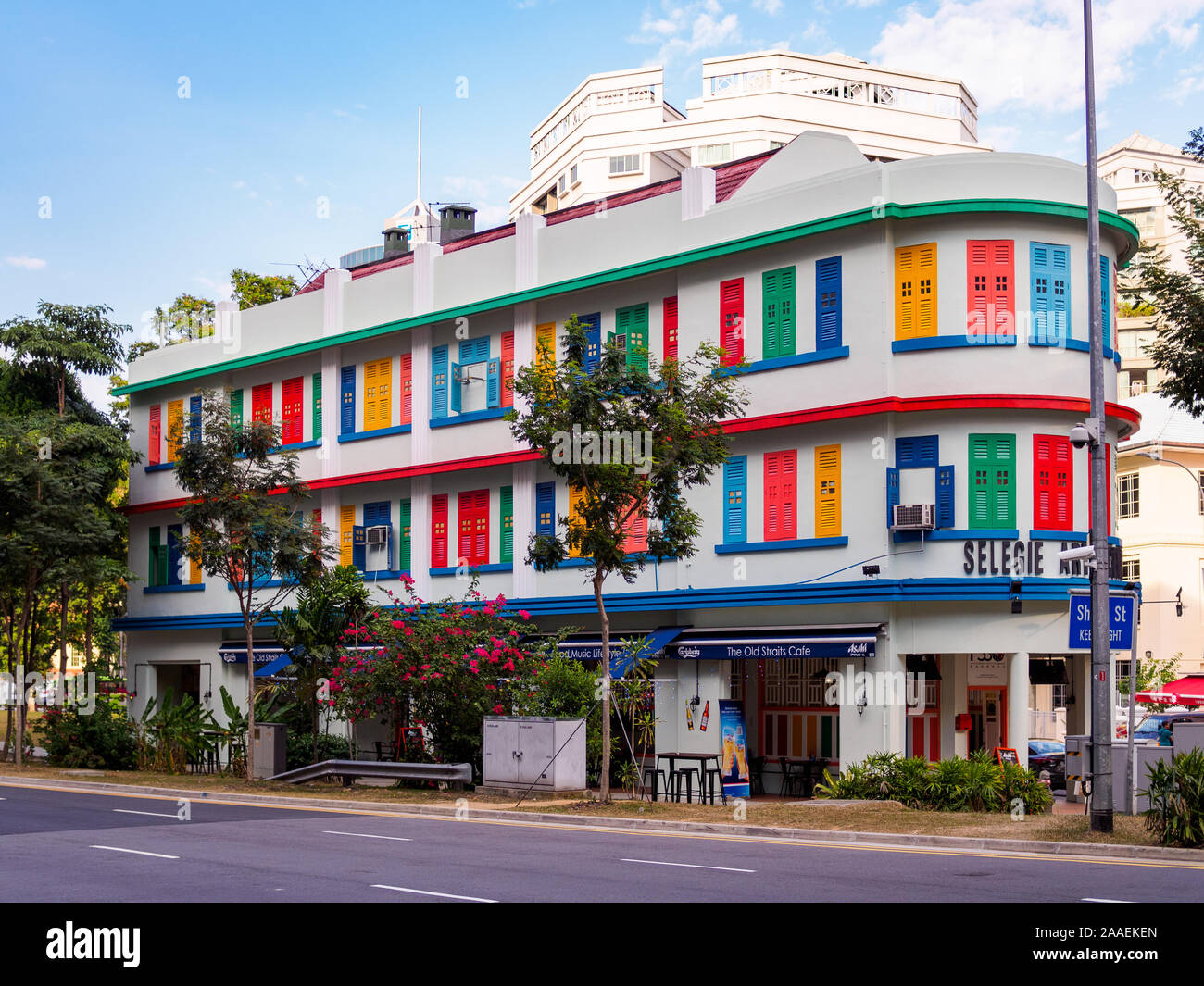 SINGAPORE, 17 MAR 2019 - Exterior shot of Selegie Arts Centre, a ...