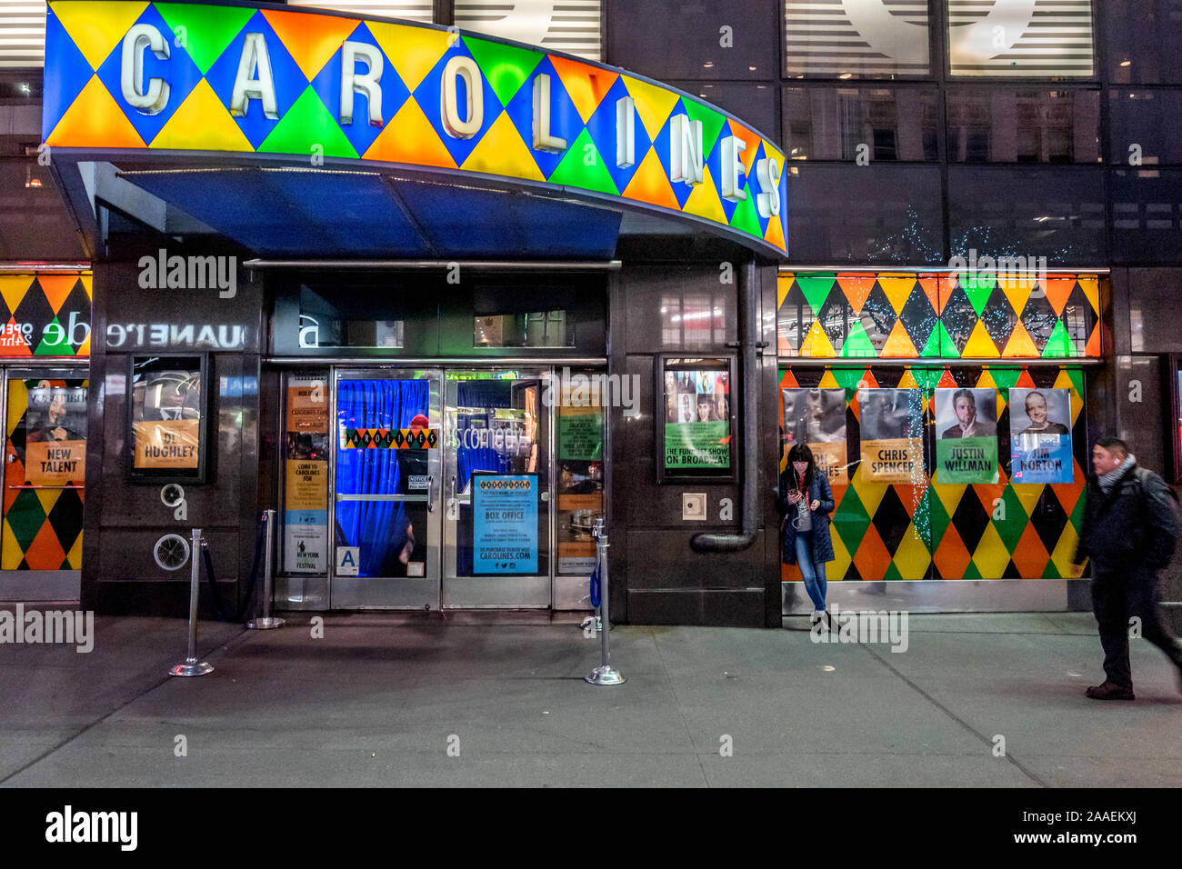 Caroline s Comedy Club In Times Square New York City Stock Photo Alamy