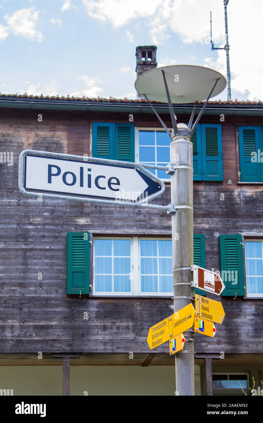 Old Police Station Sign High Resolution Stock Photography and Images ...