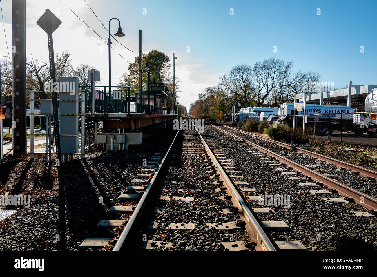 Southold Railway station, Long Island, New York Stock Photo - Alamy