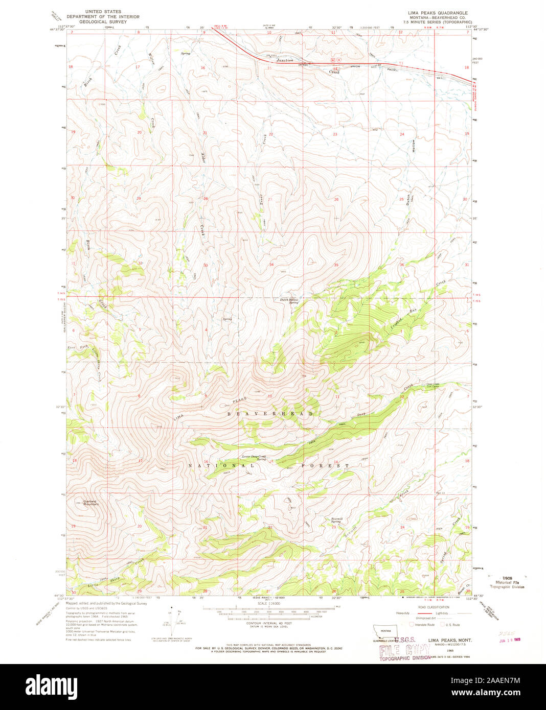 Lima montana map hi-res stock photography and images - Alamy