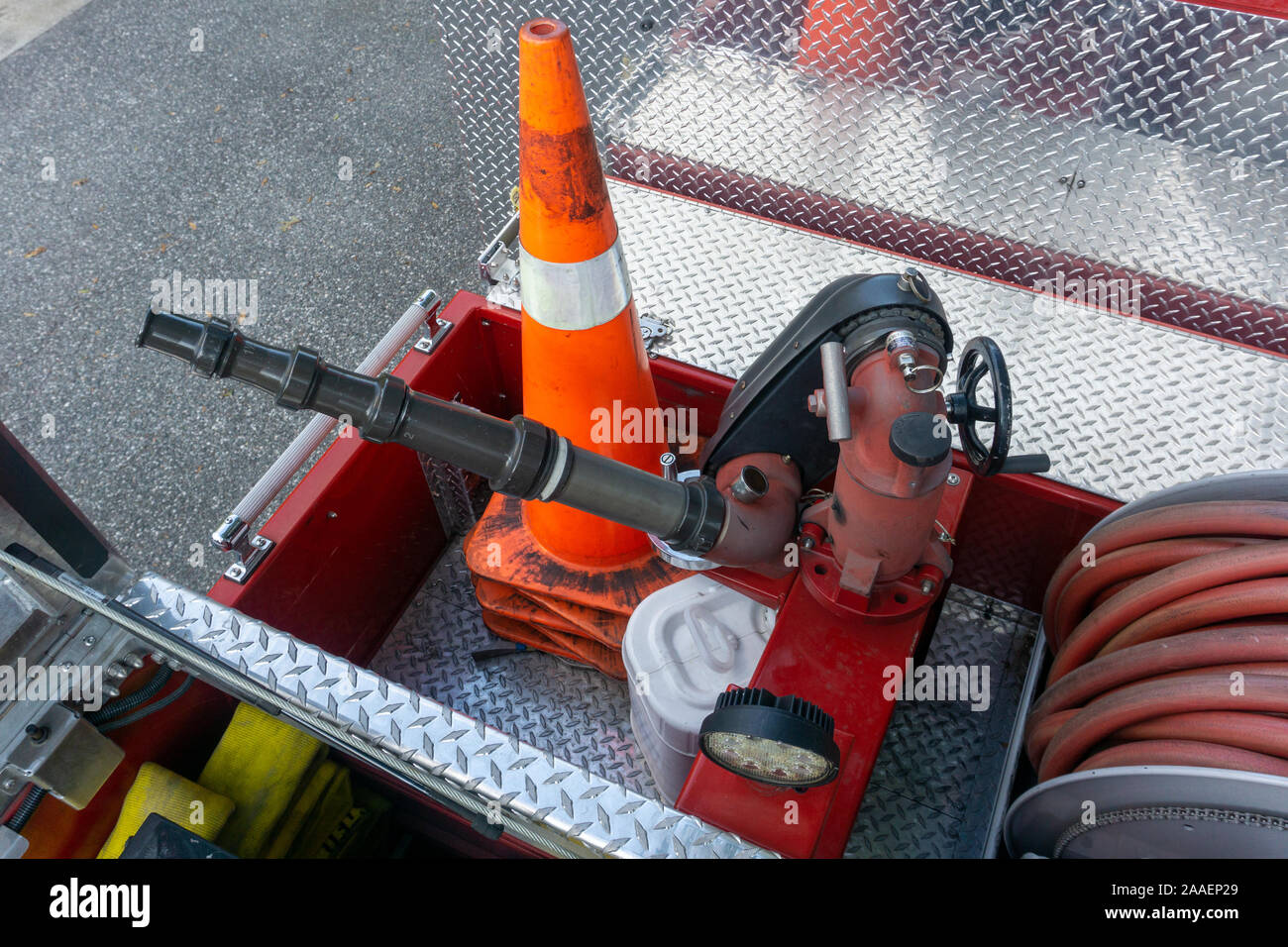 Firetruck by water hi-res stock photography and images - Alamy