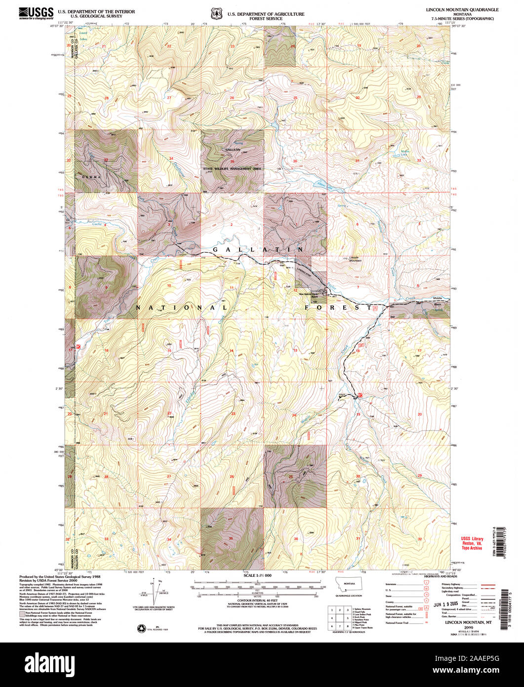 Lincoln montana map hi-res stock photography and images - Alamy