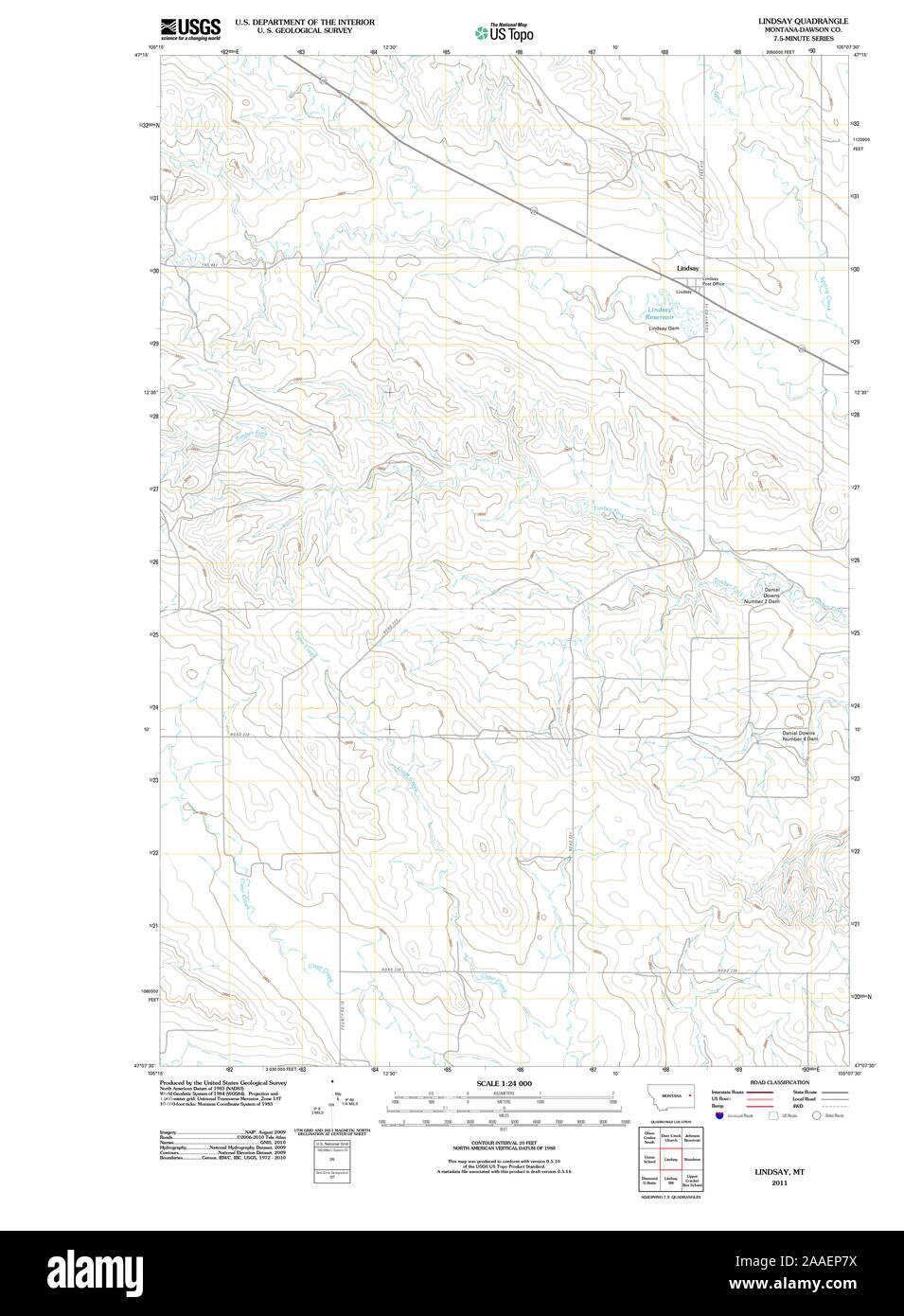 Map of lindsay hi-res stock photography and images - Alamy