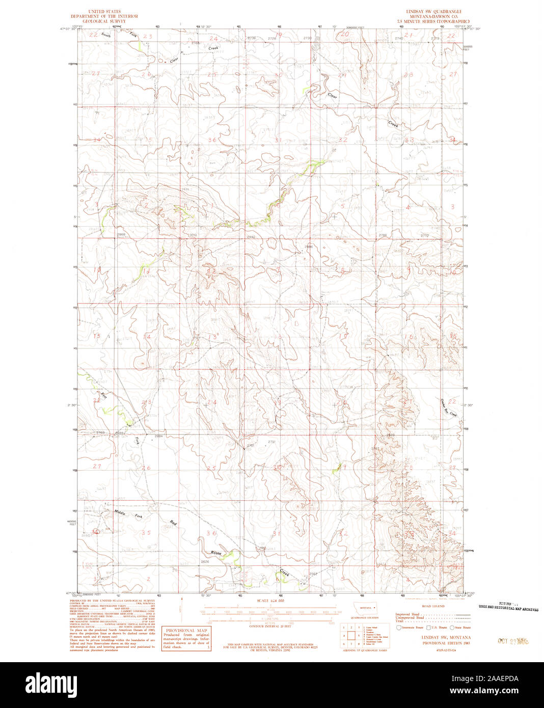 Lindsay map Cut Out Stock Images & Pictures - Alamy