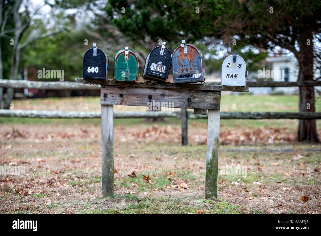 American letter boxes hi-res stock photography and images - Alamy