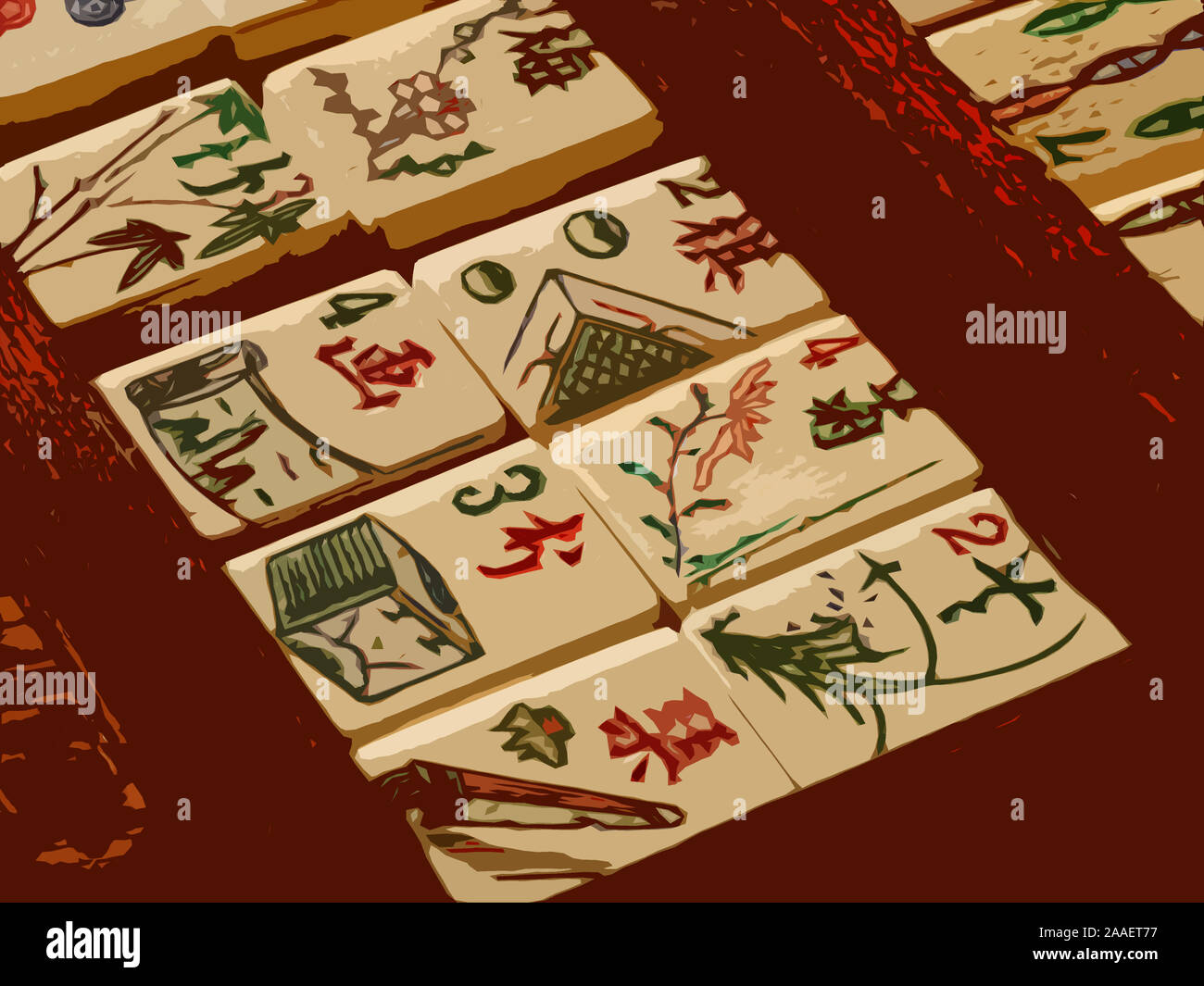 Wooden Mahjong Tiles High Resolution Stock Photography and Images - Alamy