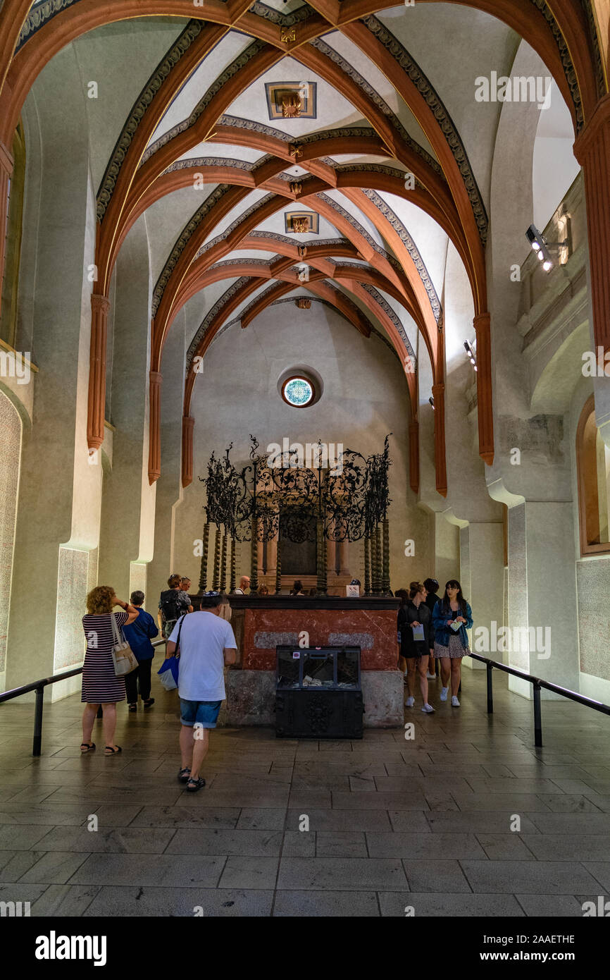 Pinkas Synagogue of Prague in Czech Republic Stock Photo - Alamy