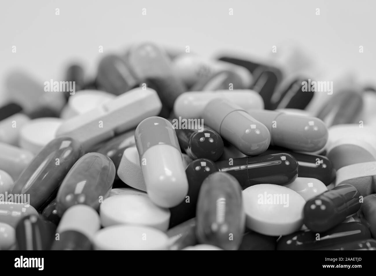 Many different tablets in a closeup Stock Photo - Alamy