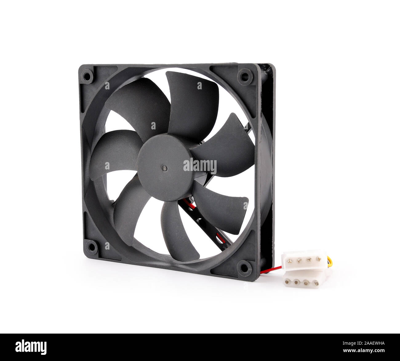The computer fan isolated on white background Stock Photo - Alamy