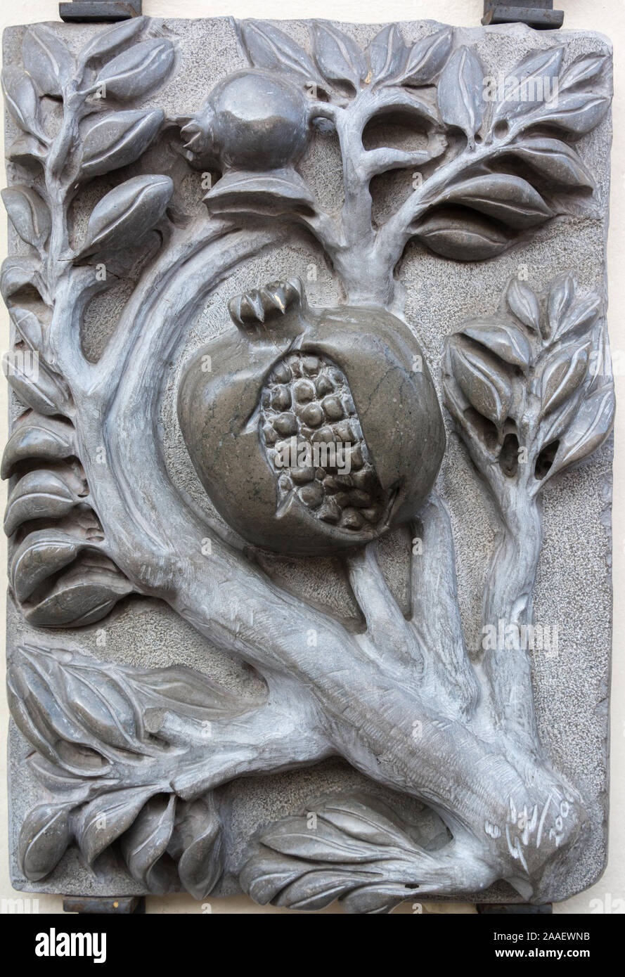 Pomegranate as the symbol of granada hi-res stock photography and ...
