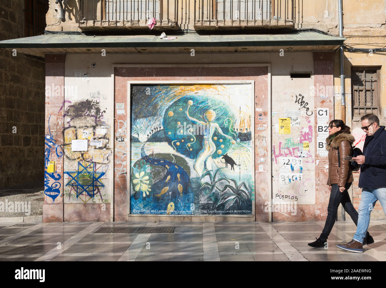 Granada street art hi-res stock photography and images - Alamy