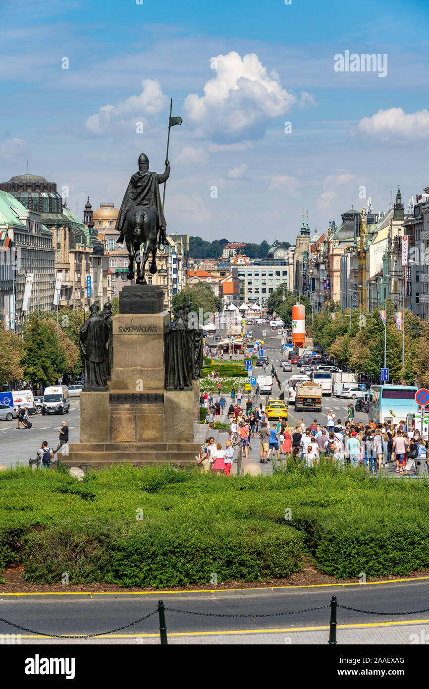 Statue of Saint Wenceslas Prague in Czech Republic Stock Photo - Alamy