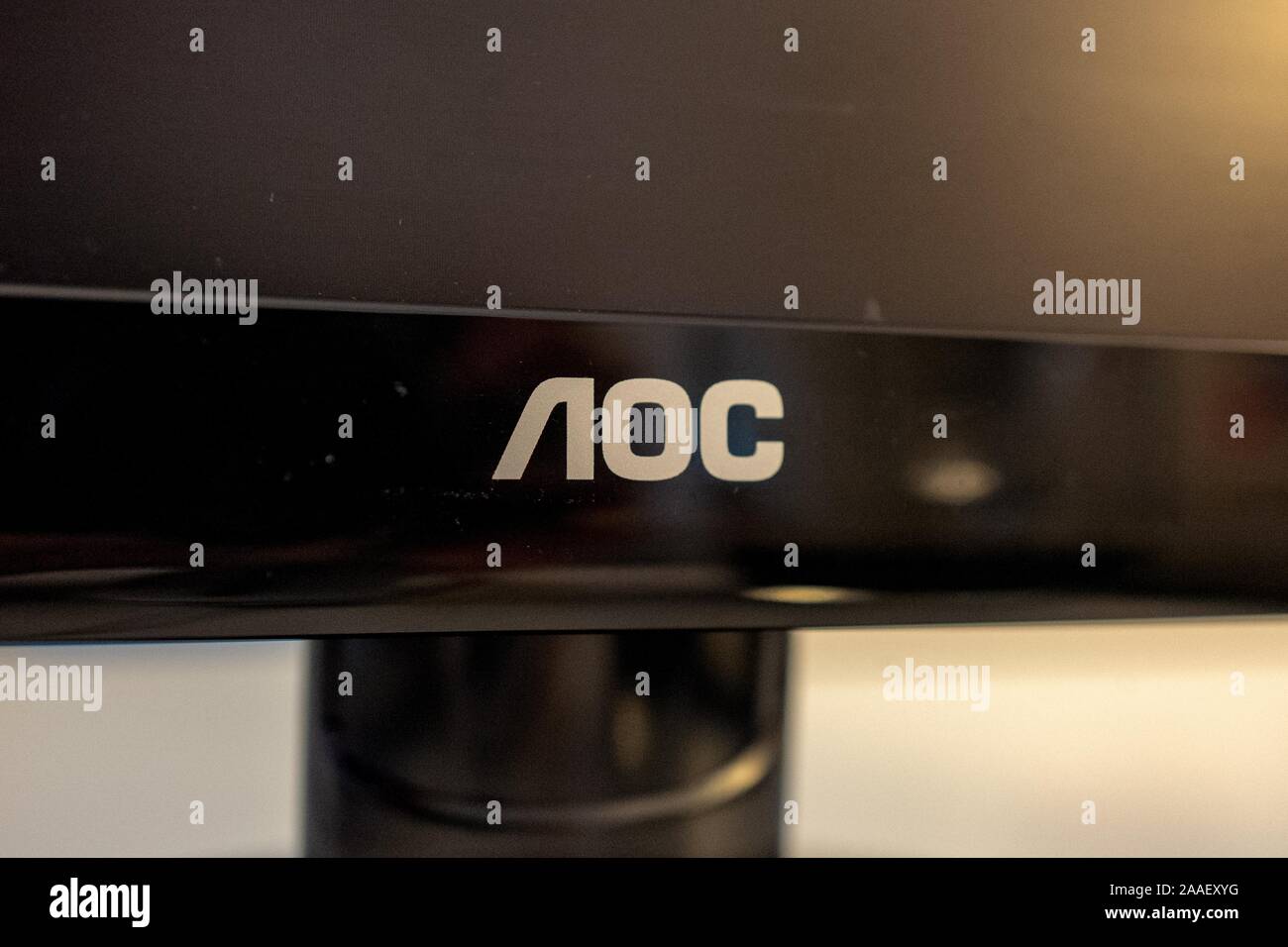 Close-up of logo for Taiwanese computer peripherals company Admiral ...