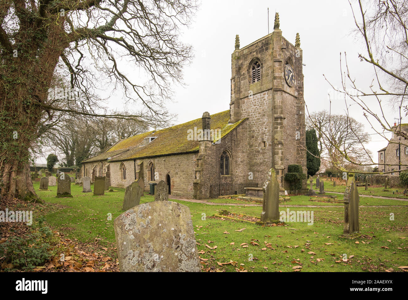 St Mary's Long Preston Stock Photo - Alamy
