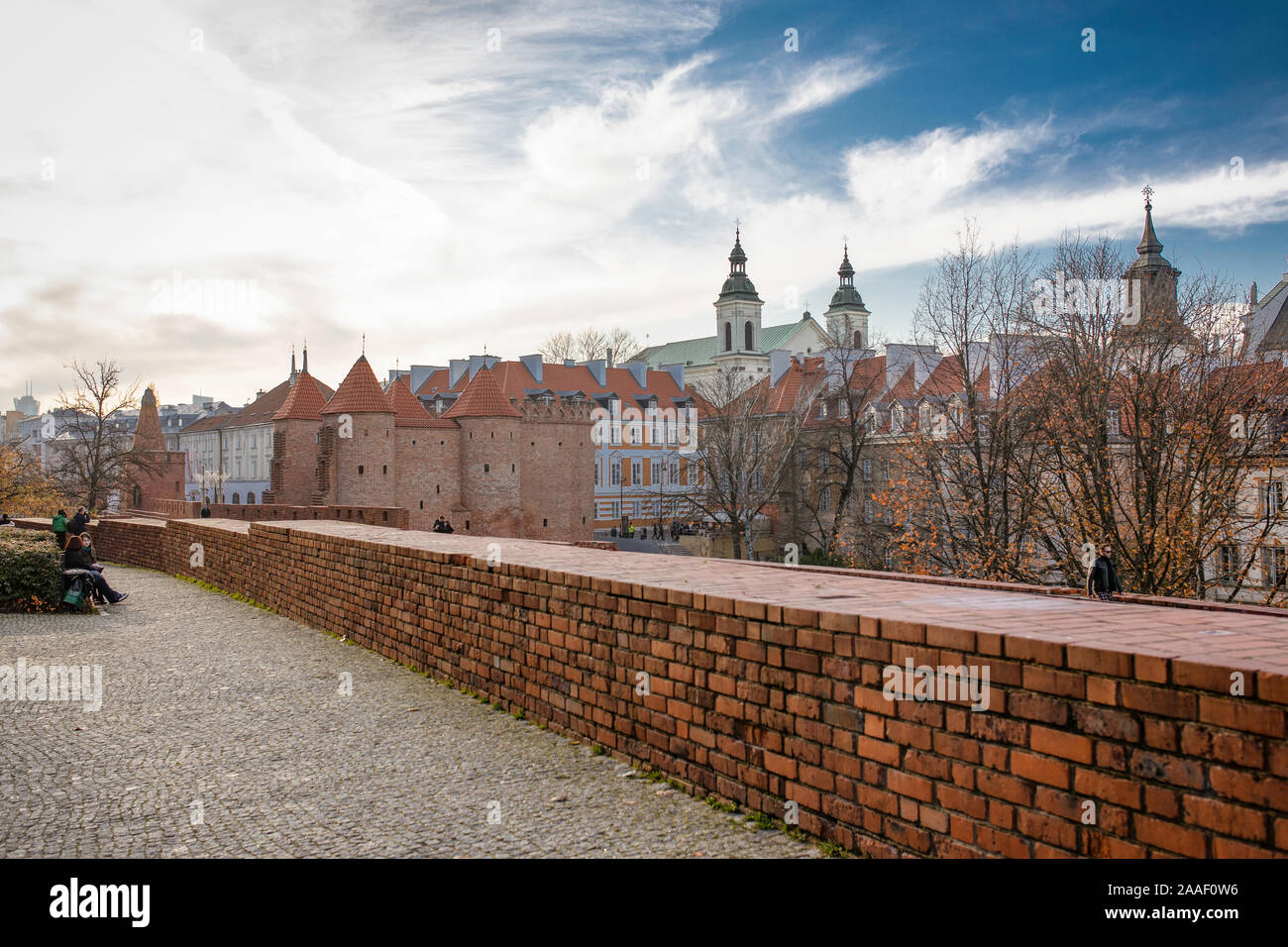 Warszawa / Poland - The Warsaw Barbican - city landmarks, rebuild old ...