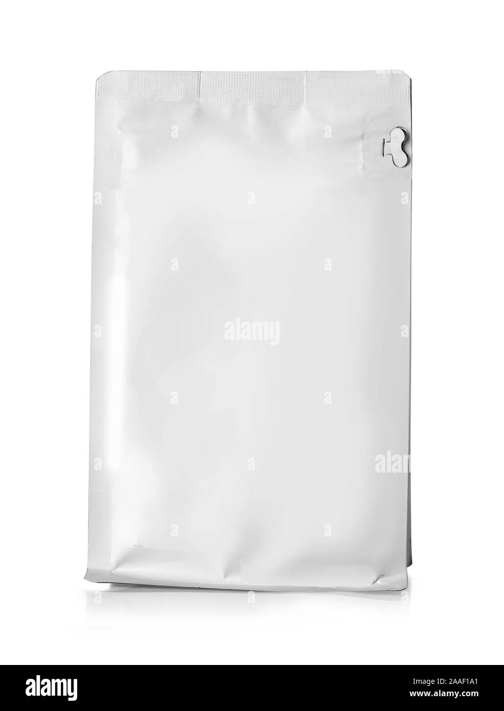 White Blank Foil Food Snack Sachet Bag Packaging with clipping path ...
