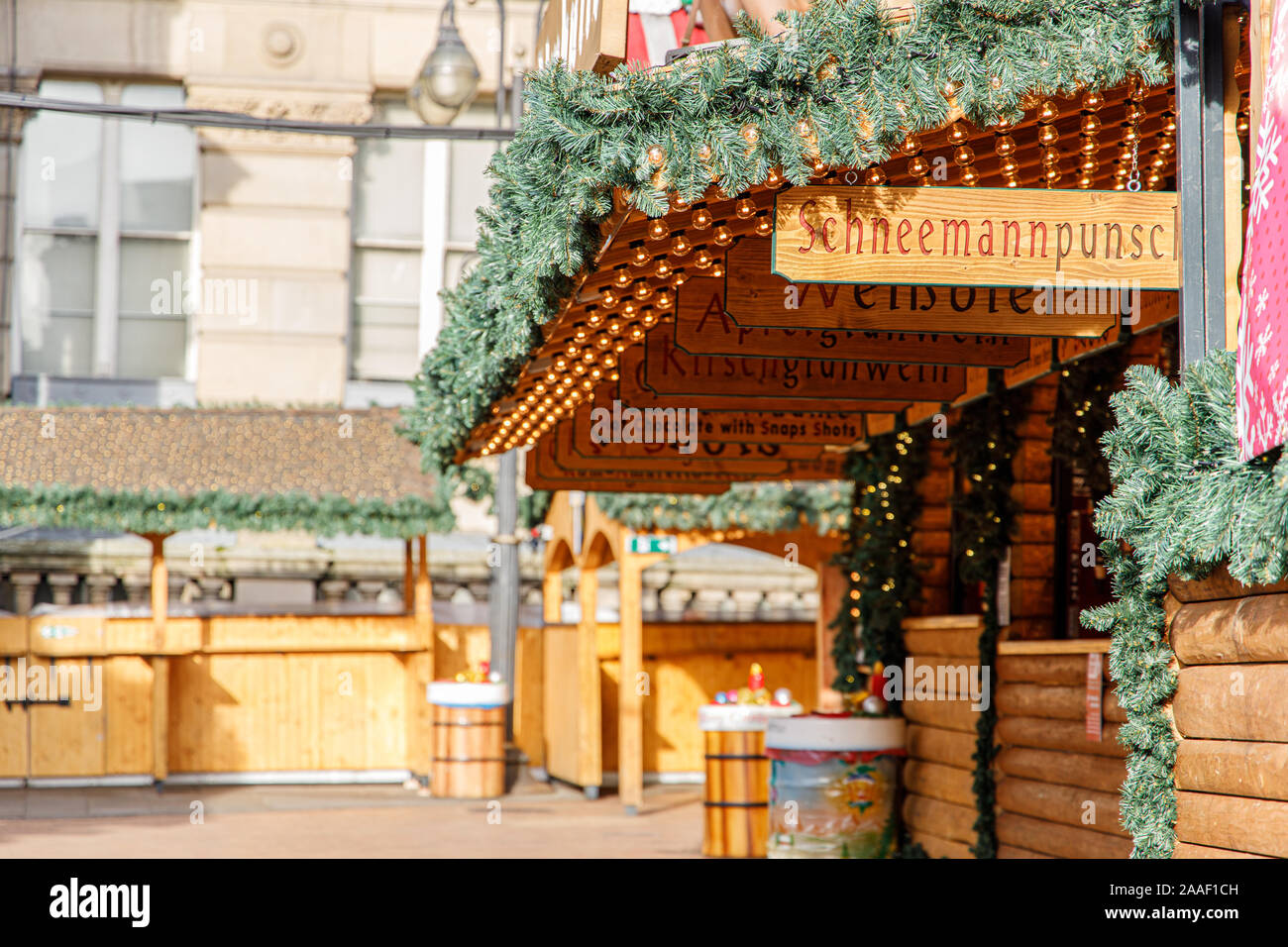 Christmas German Market at Birmingham City, UK Stock Photo - Alamy