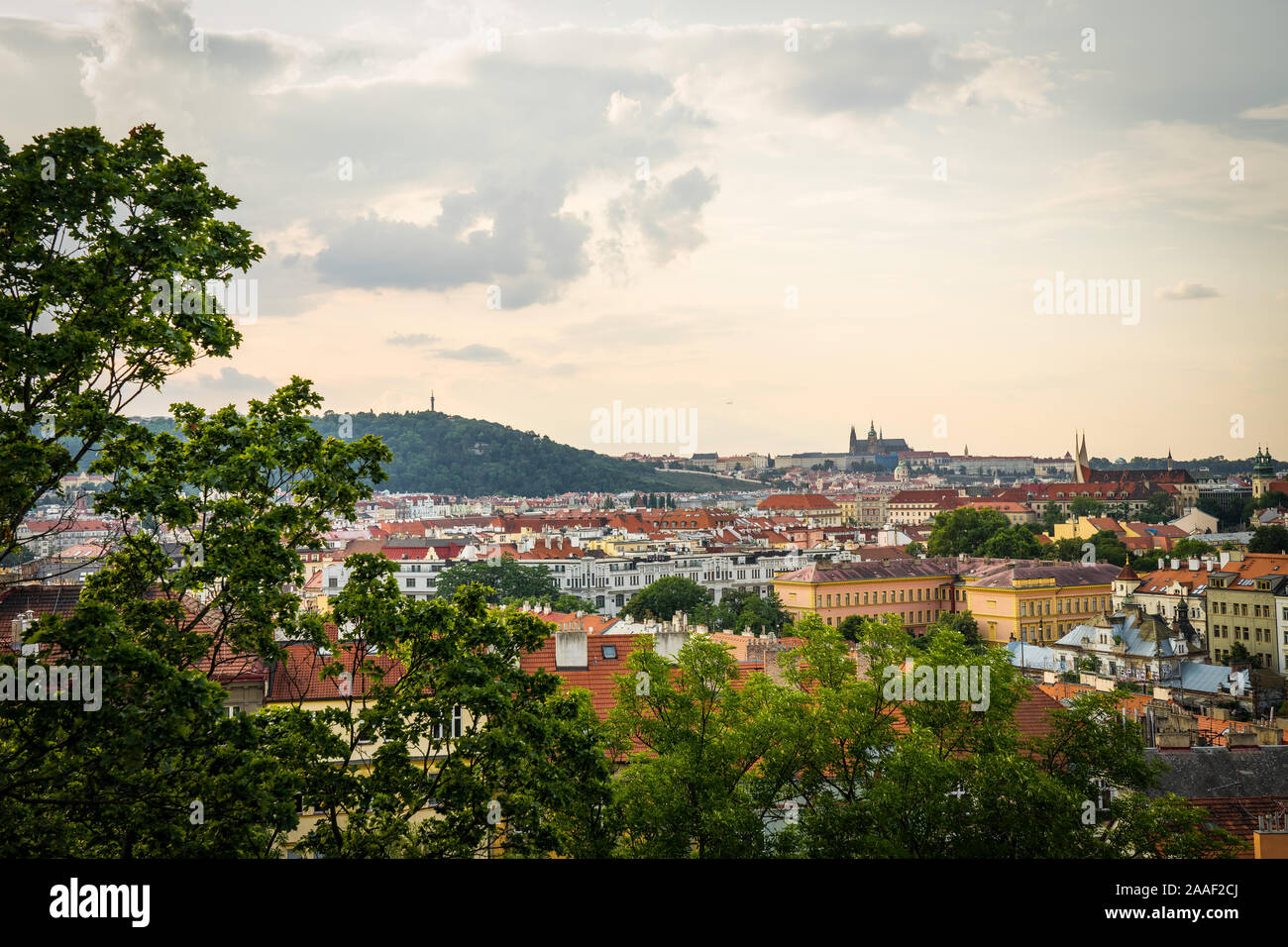 Aerial view of Prague Czech Republic from Vysehrad Stock Photo - Alamy