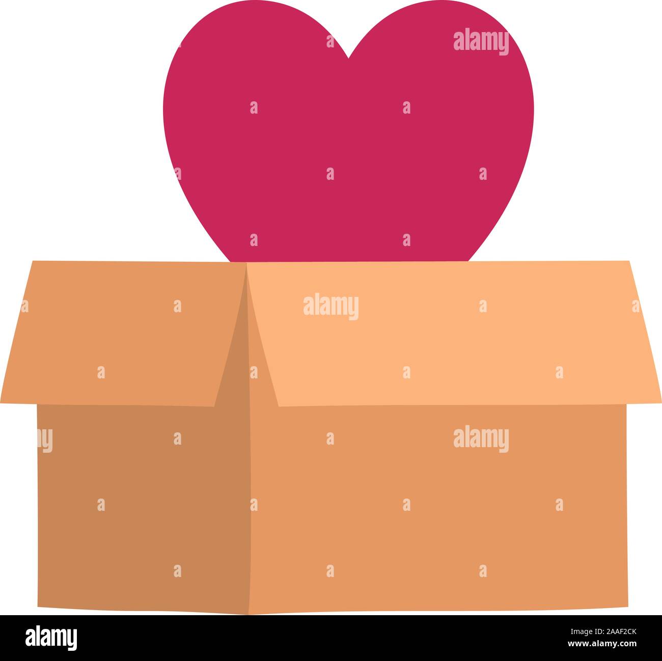 Isolated heart and box vector design Stock Vector Image & Art - Alamy