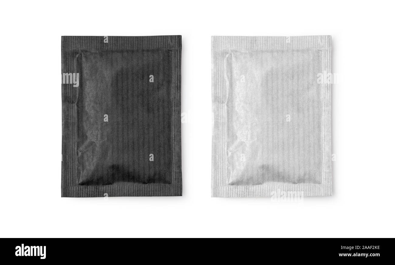 Small sugar packets isolated on white, with clipping path Stock Photo ...