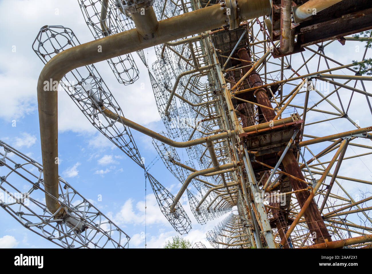 Former military Duga radar system in Chernobyl Exclusion Zone, Ukraine ...