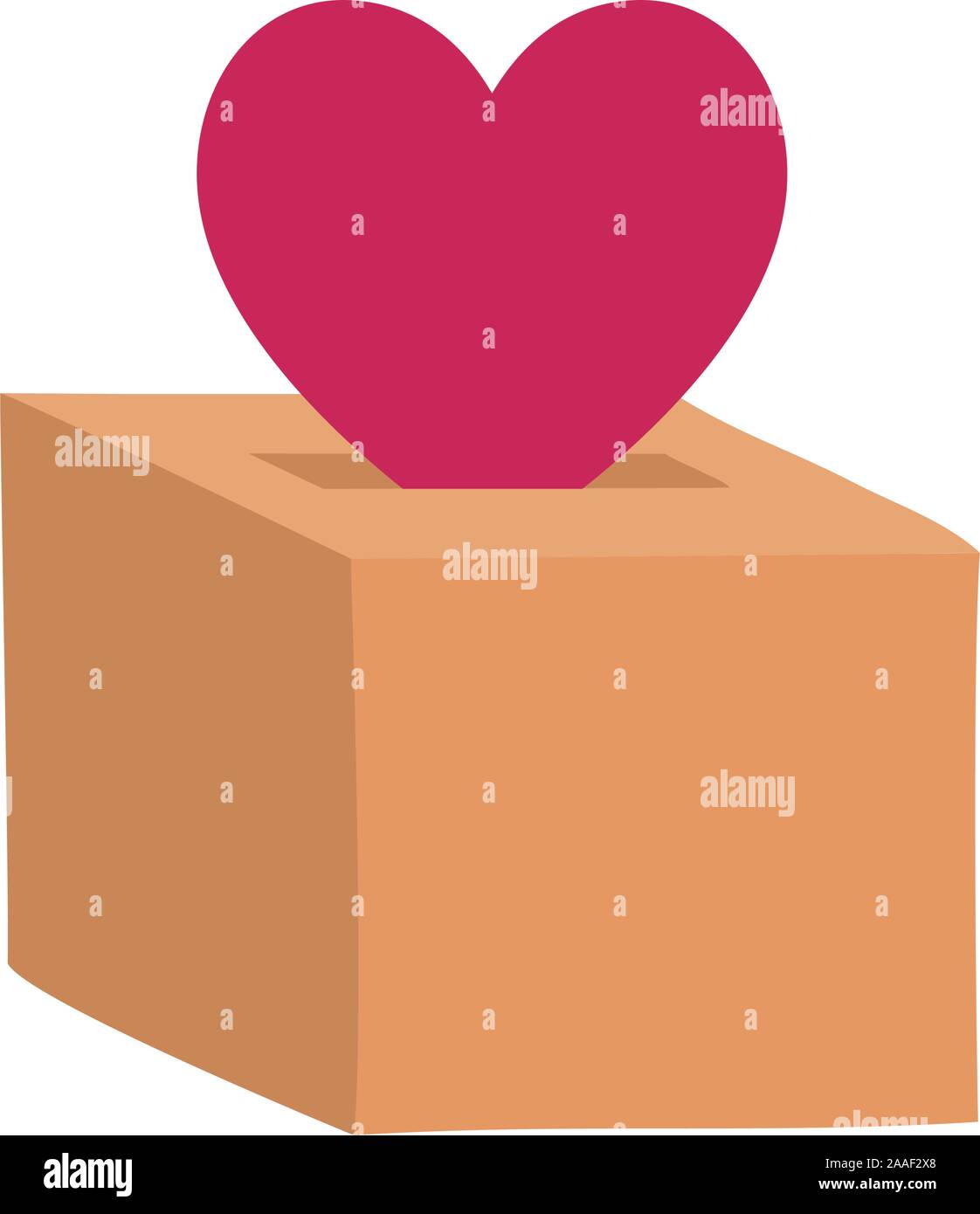 Isolated heart and box vector design Stock Vector Image & Art - Alamy