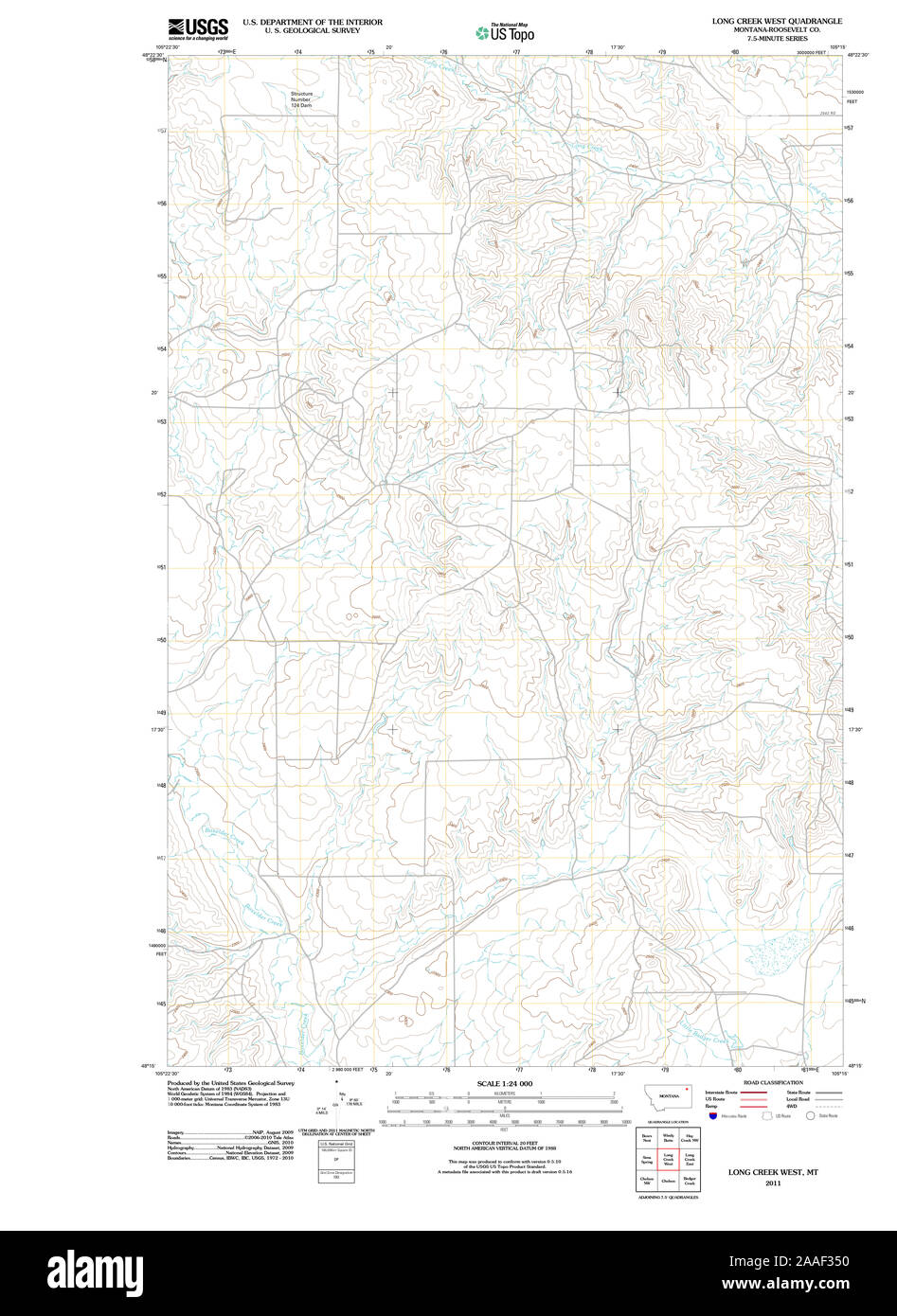 Map of long creek Cut Out Stock Images & Pictures - Alamy