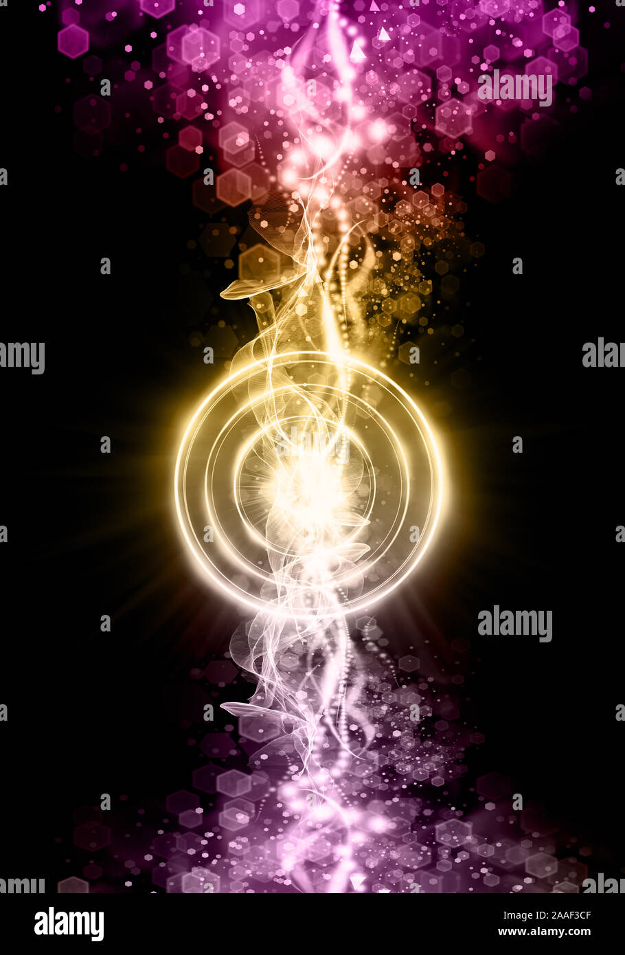 Glowing plasma flame and smoke. Abstract image of a magical power Stock ...