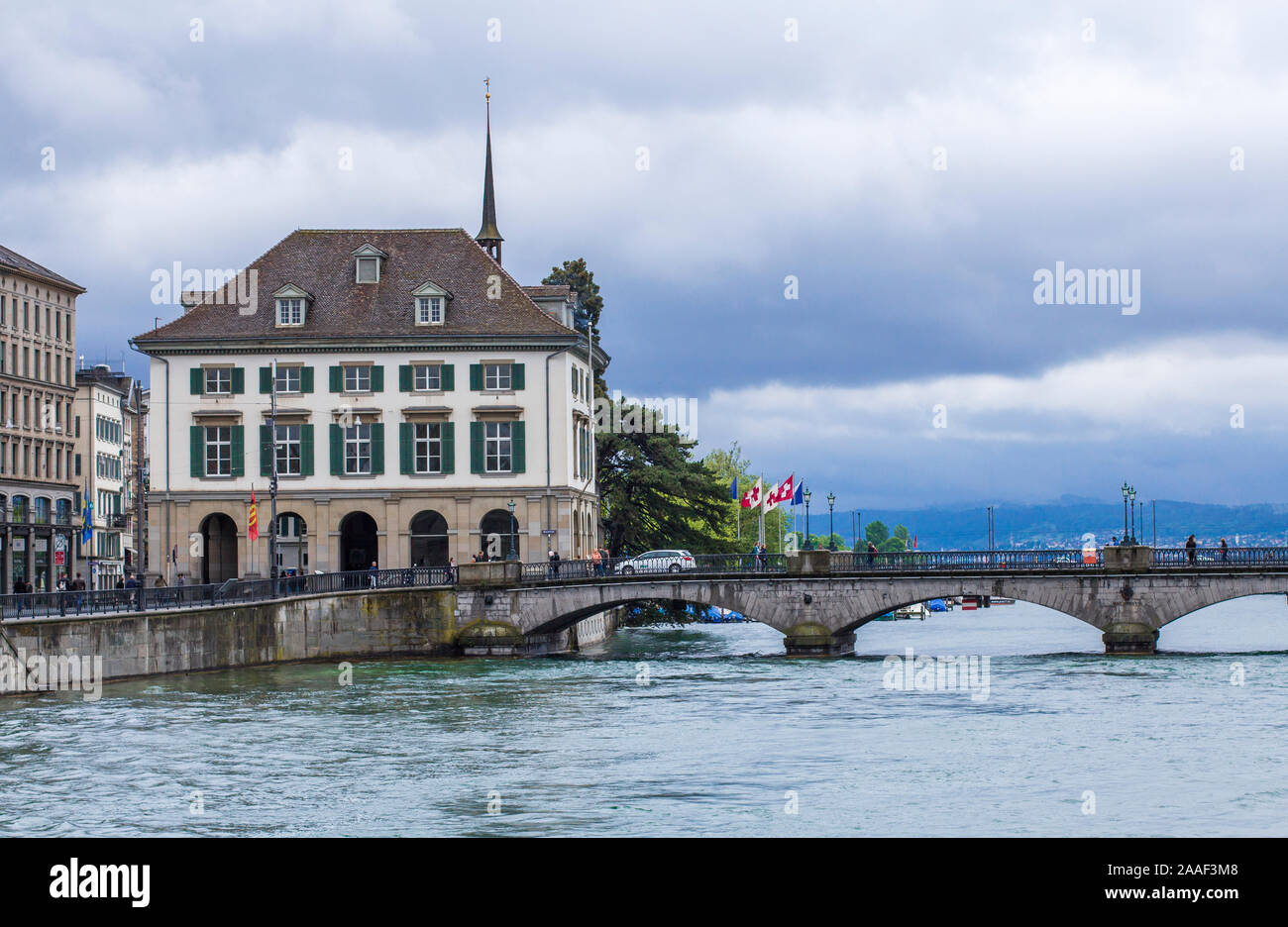 Zurich street view hi-res stock photography and images - Alamy