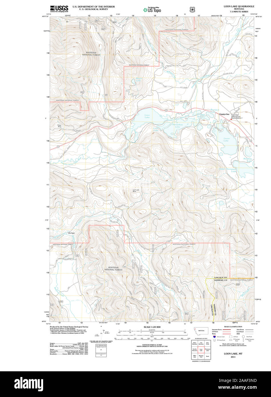 Map of loon lake hi-res stock photography and images - Alamy