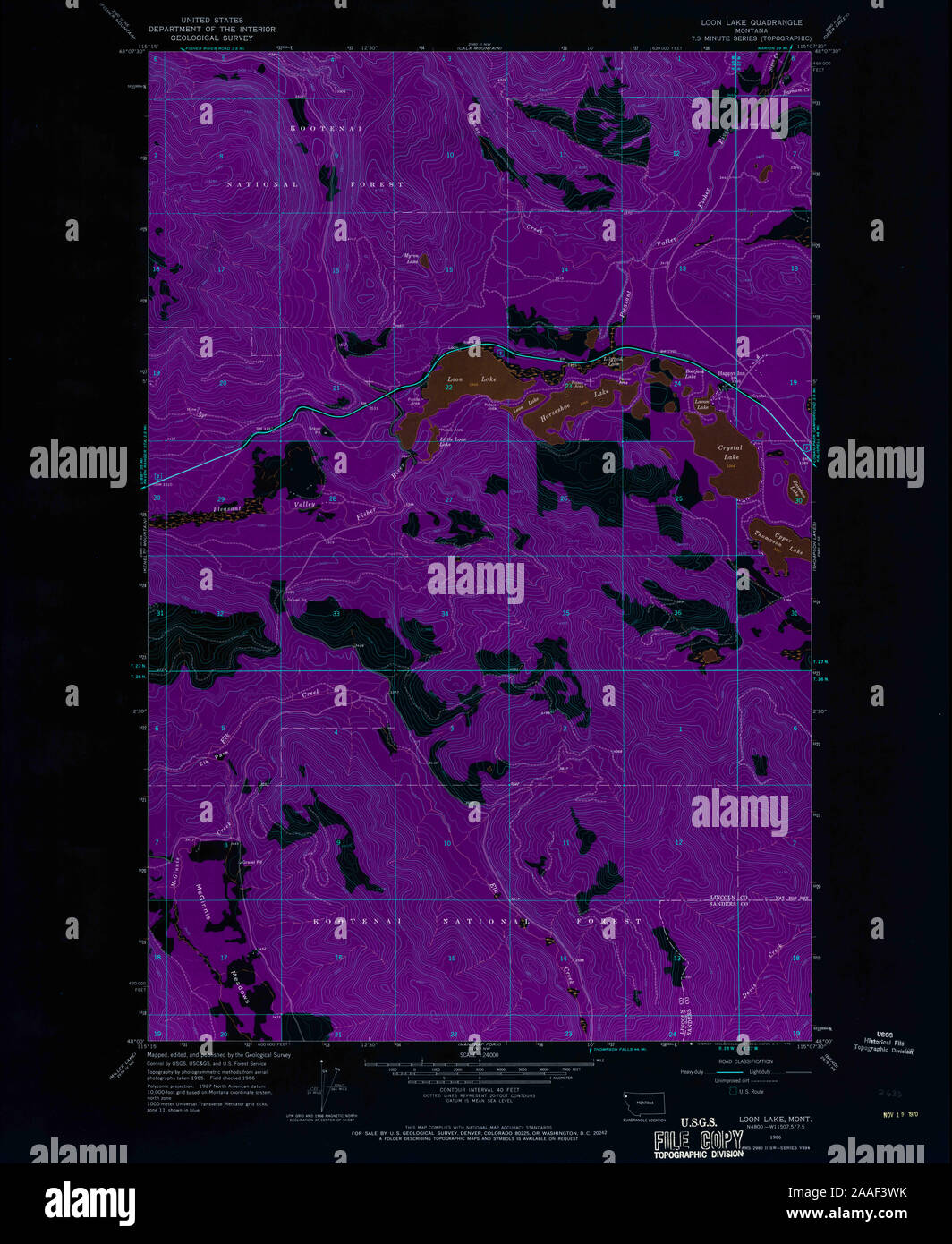 Map of loon lake hi-res stock photography and images - Alamy