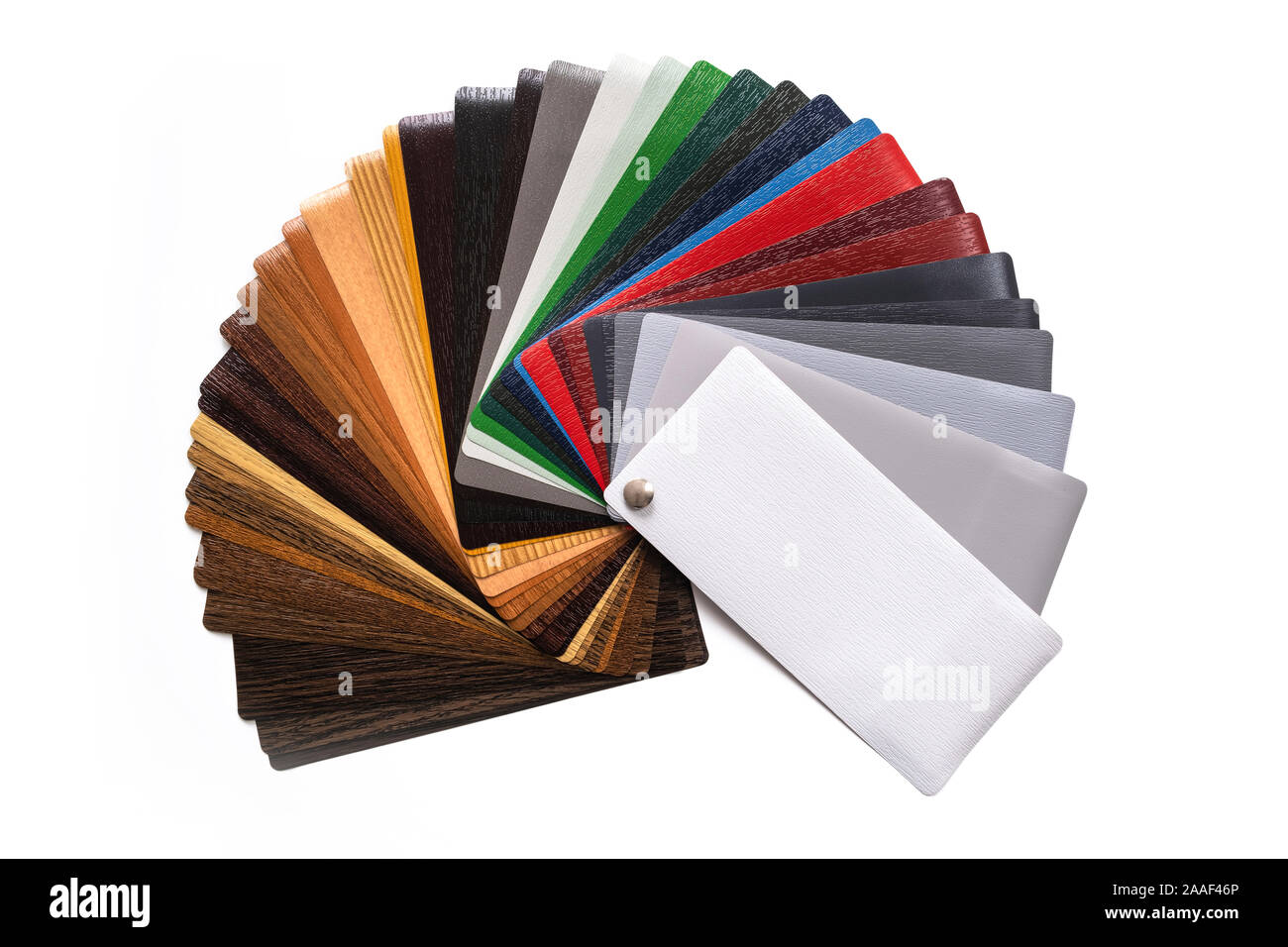 Presentation of samples. Samples for lamination. Multi-colored laminate ...