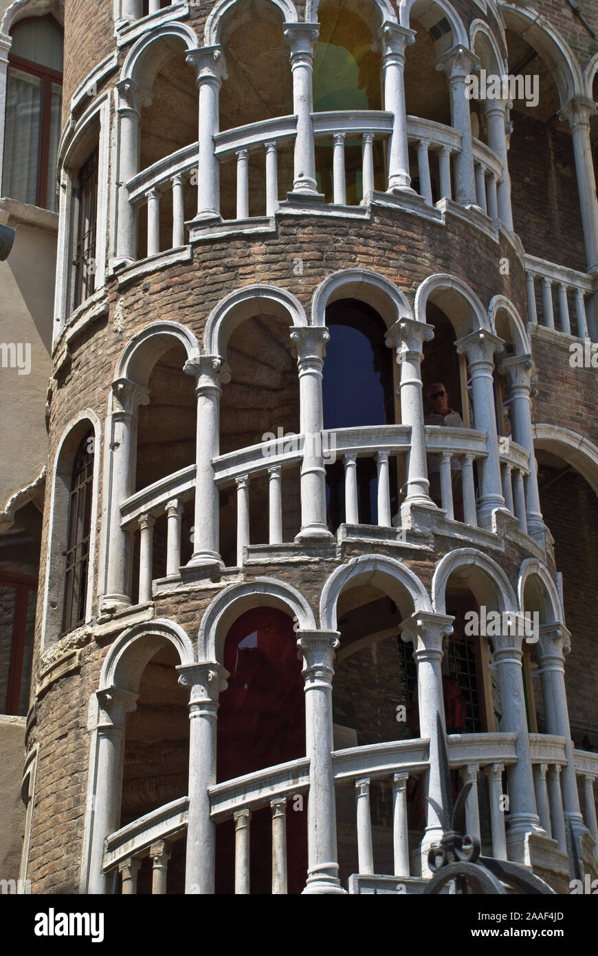 Venice. Italy: The Palazzo Contarini del Bovolo is a small palazzo in ...