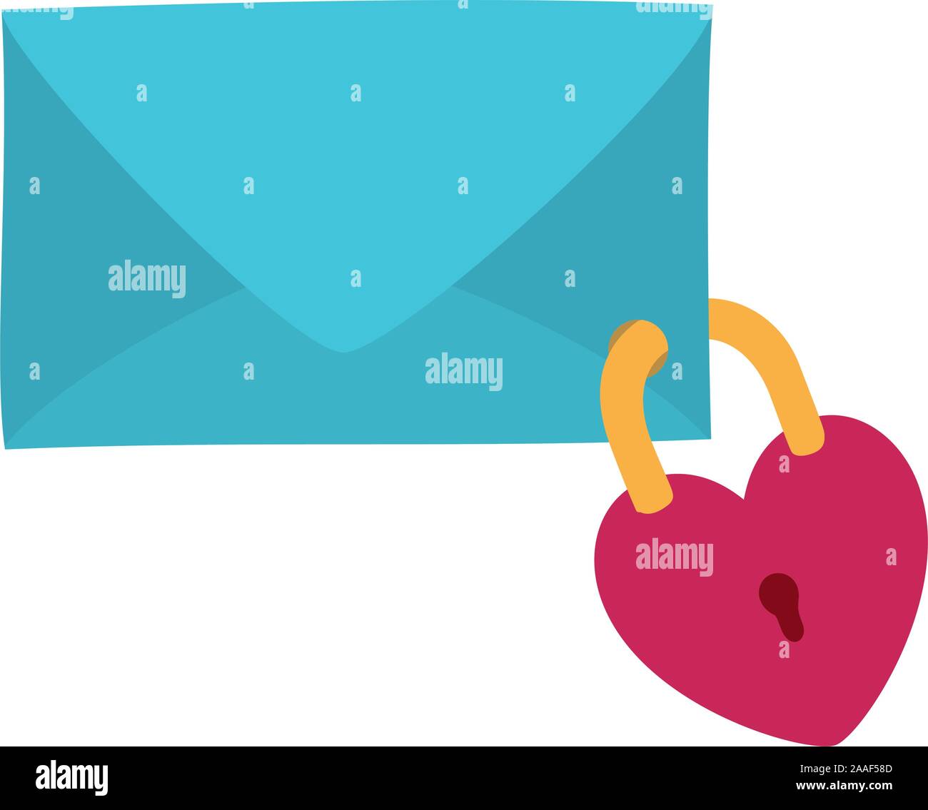 Envelope padlock Stock Vector Images - Alamy